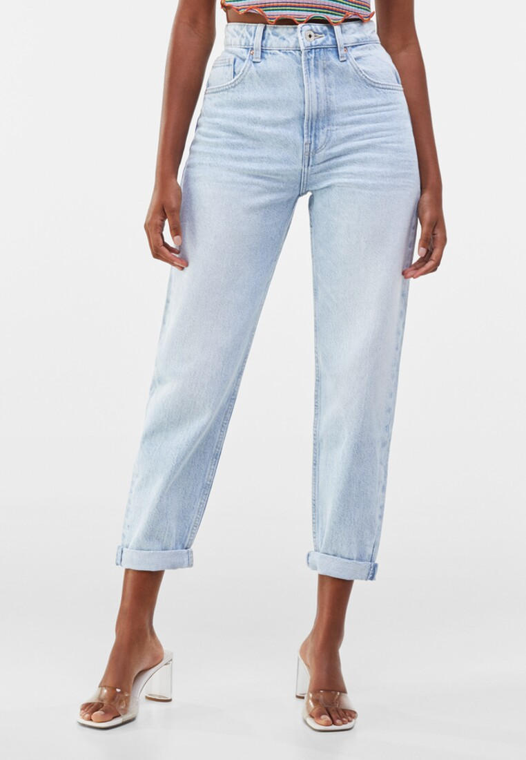 Джинсы Bershka Join Life, цвет: голубой, IX001XW0116X — купить в ...