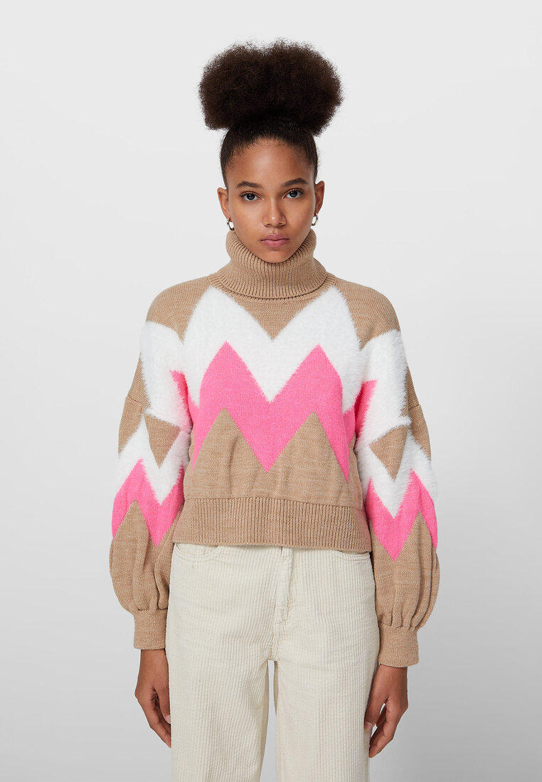 Свитер Stradivarius, цвет: бежевый, IX001XW01AJW — купить в интернет ...