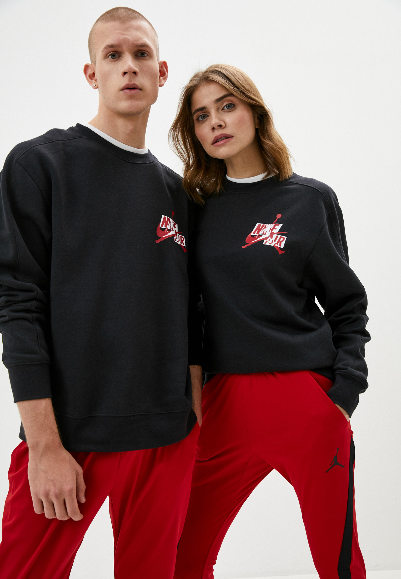 Свитшот Jordan M J JMC FLC CREW, цвет: черный, JO025EMJMXE5 — купить в ...