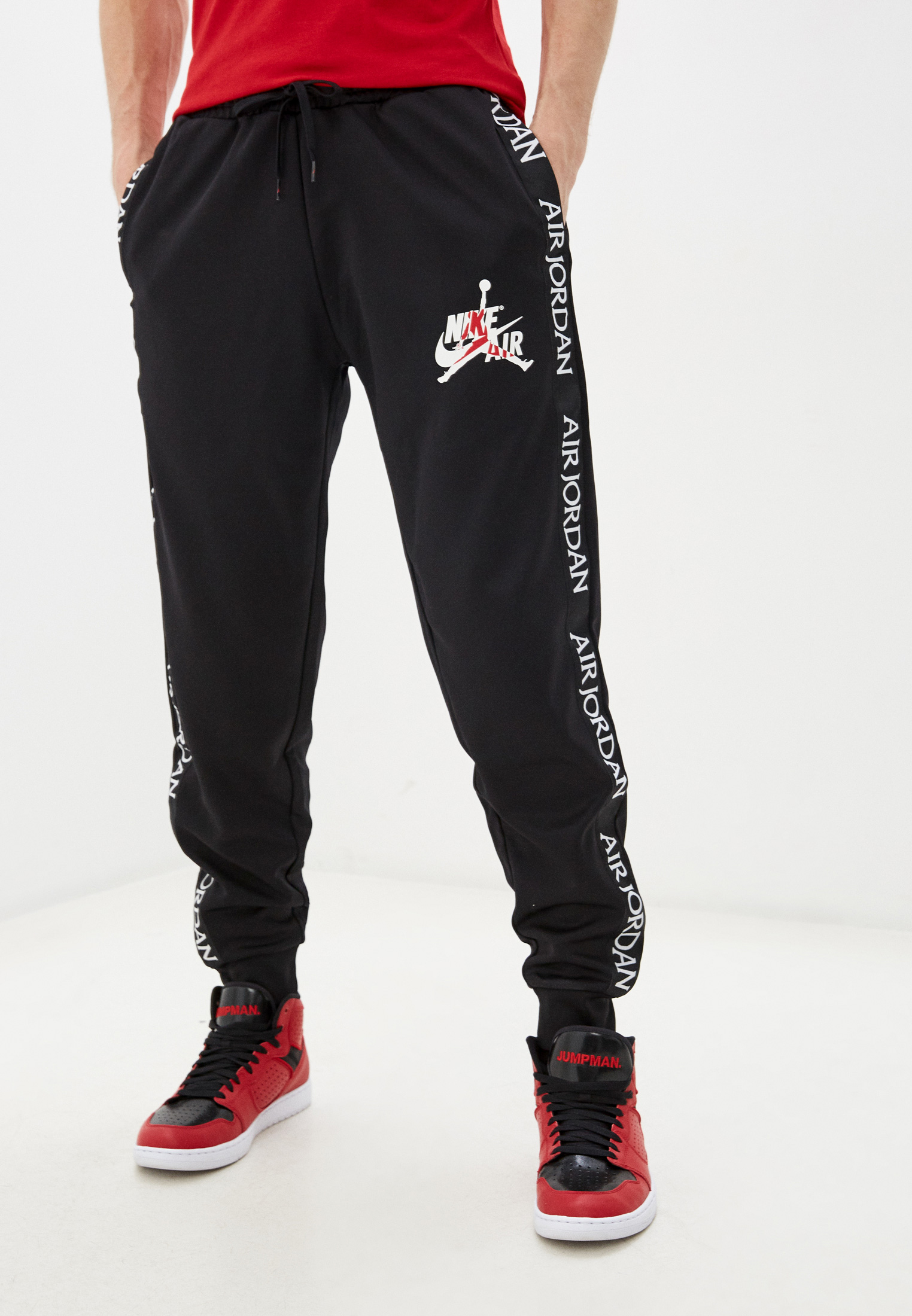 Брюки спортивные Jordan M J JM CLSC TRICOT WARMUP PANT, цвет: черный ...
