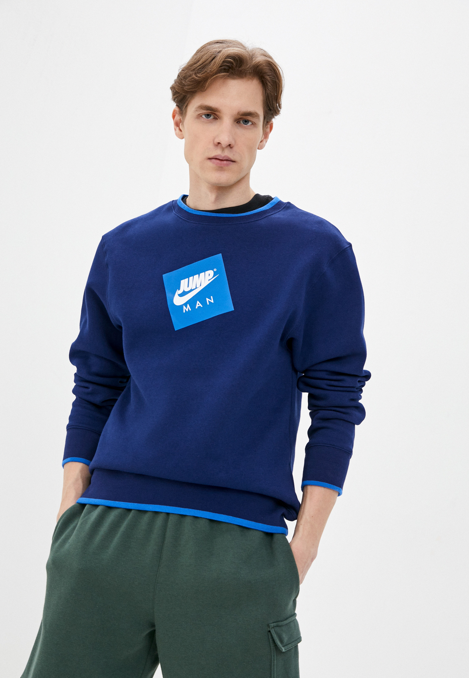 Свитшот Jordan M J JMC CREW, цвет: синий, JO025EMLYWZ9 — купить в ...