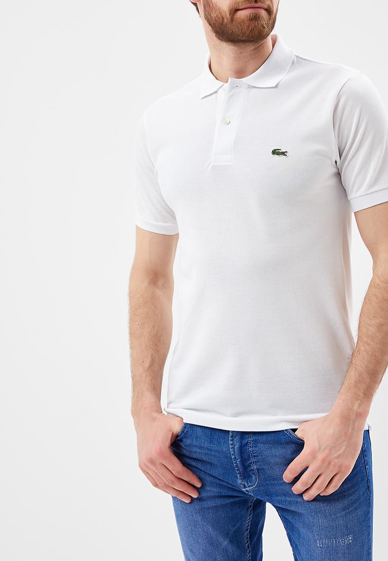 Поло Lacoste, цвет: белый, LA038EMEJE98 — купить в интернет-магазине Lamoda