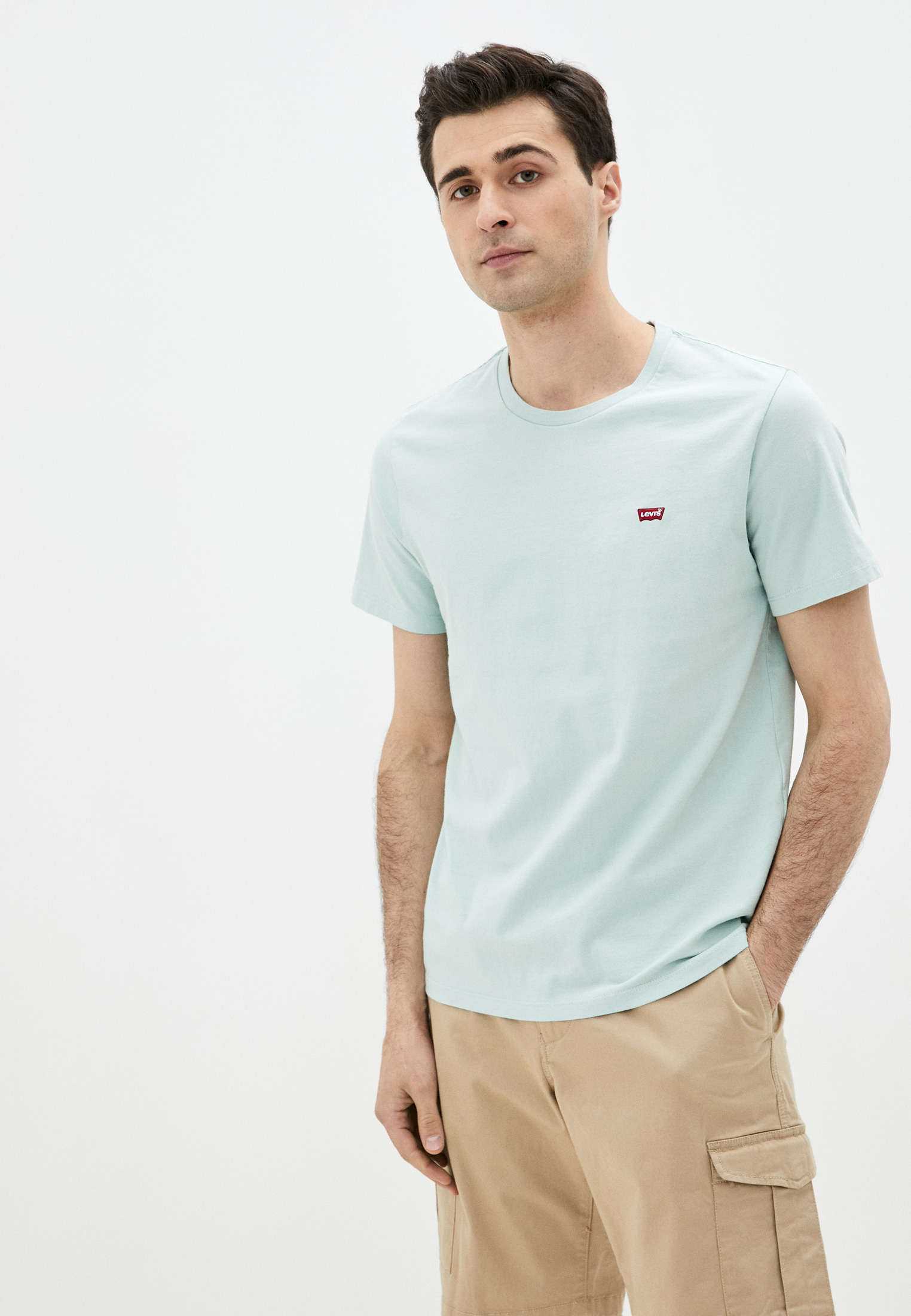 Футболка Levi's®, цвет: голубой, LE306EMJLNE5 — купить в интернет ...