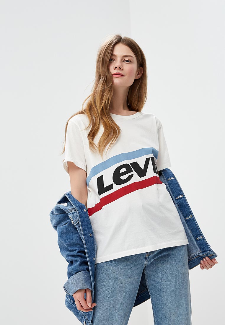 Футболка Levi's®, цвет: белый, LE306EWADGQ5 — купить в интернет ...