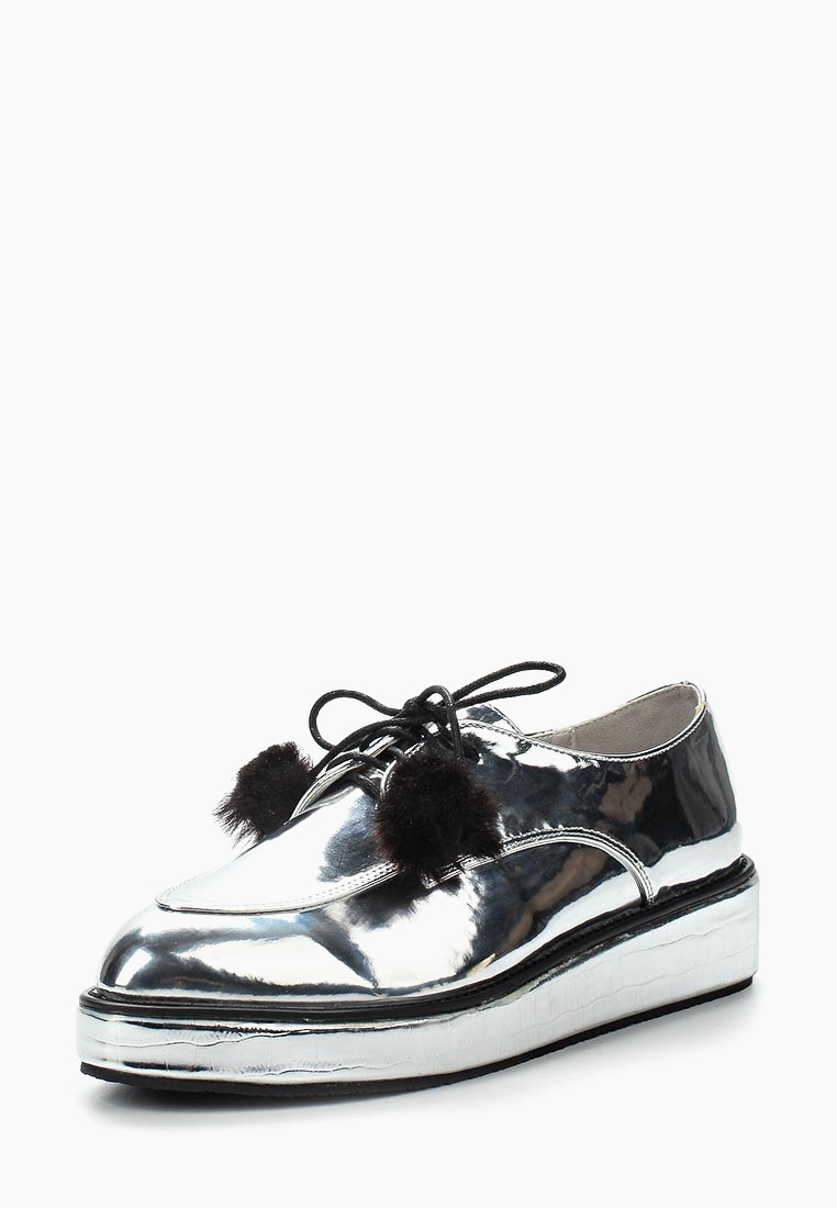 Ботинки Lost Ink JANEY FLATFORM LACE UP SHOE, цвет: серебряный ...