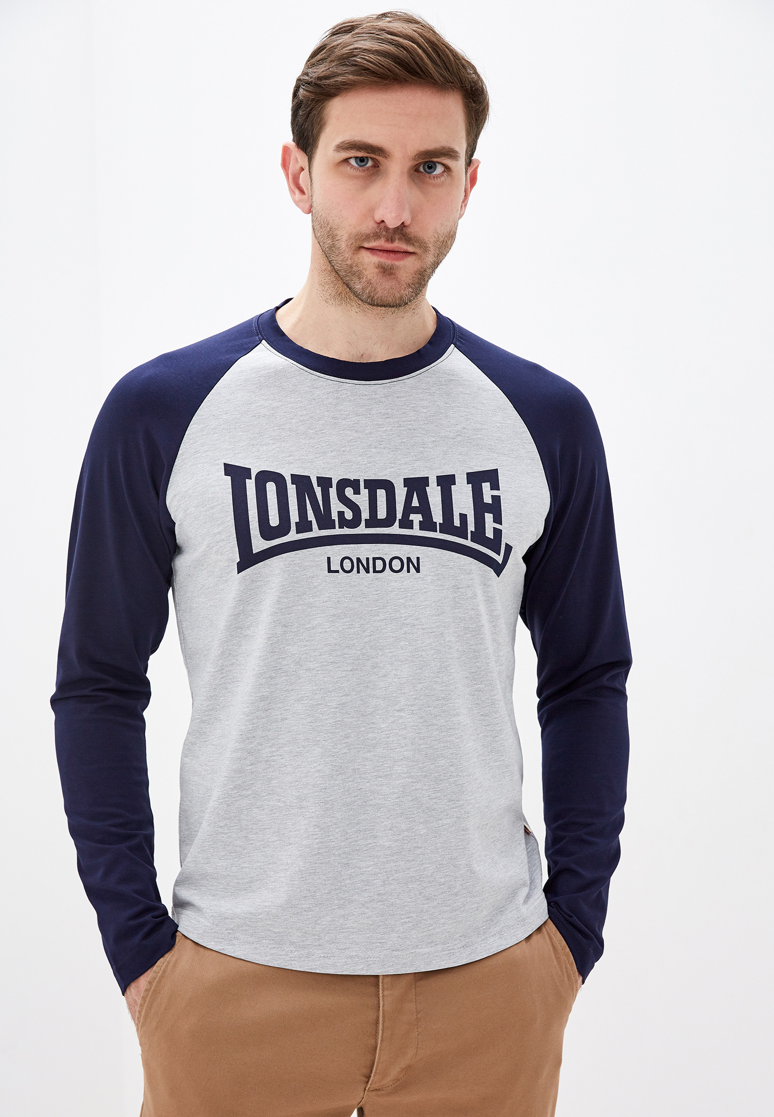 Лонгслив Lonsdale, цвет: серый, LO789EMHVYT9 — купить в интернет ...