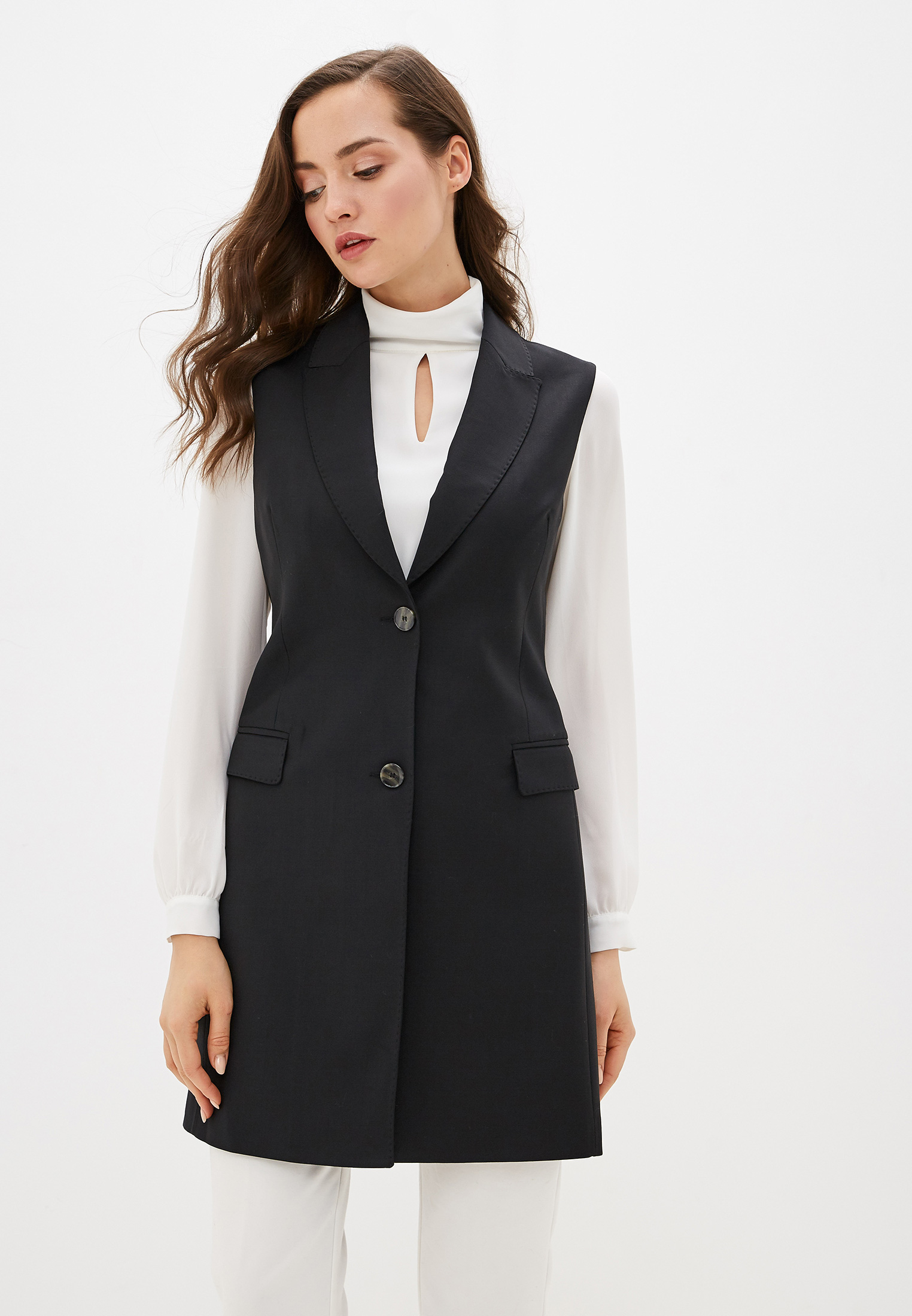 Жилет Lusio, цвет: черный, LU018EWHPLC4 — купить в интернет-магазине Lamoda