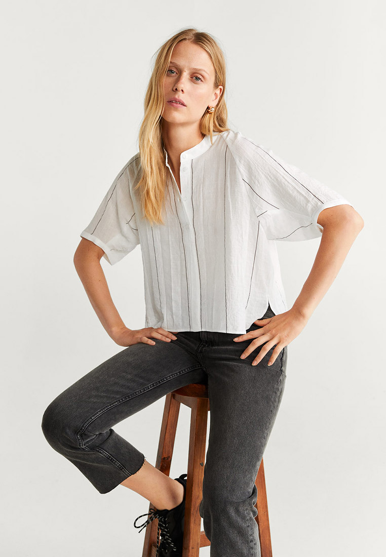 Блуза Mango - PALS-H, цвет: бежевый, MA002EWGVEY9 — купить в интернет ...