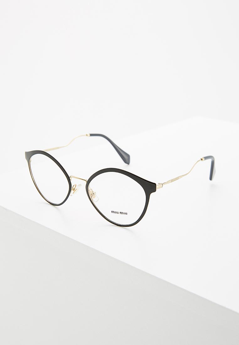 Оправа Miu Miu Mu 52qv 1ab1o1 цвет черный Mi007dwzie50 — купить в интернет магазине Lamoda