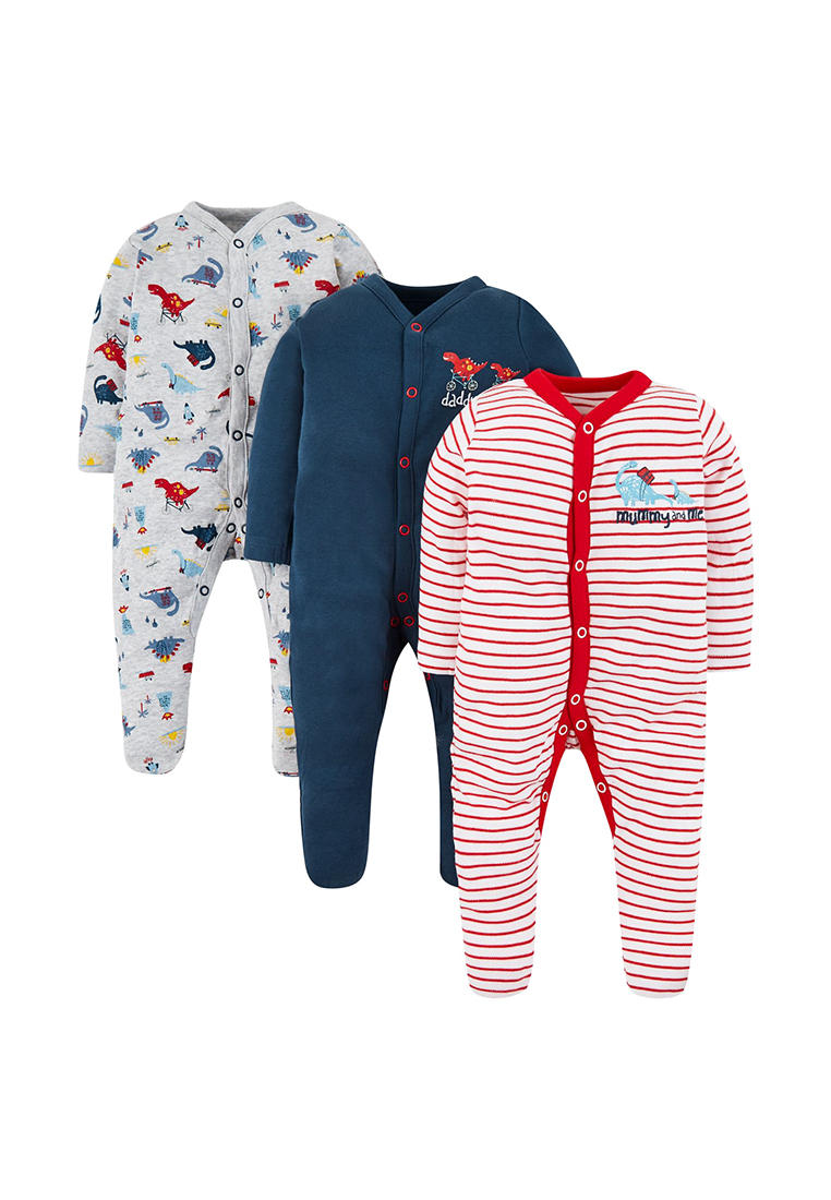 Комбинезоны 3 шт. Mothercare, цвет: белый, MP002XB00NZ1 — купить в ...