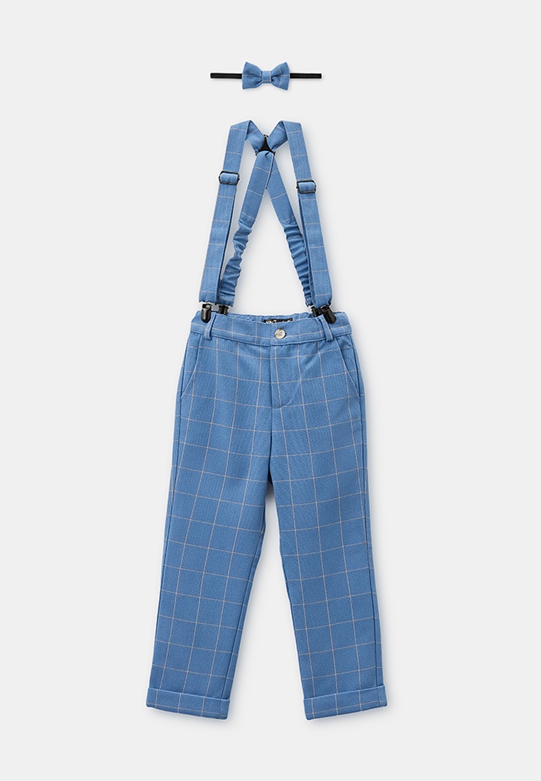 Брюки, подтяжки и бабочка Nino kids, цвет: голубой, MP002XB02JSM ...