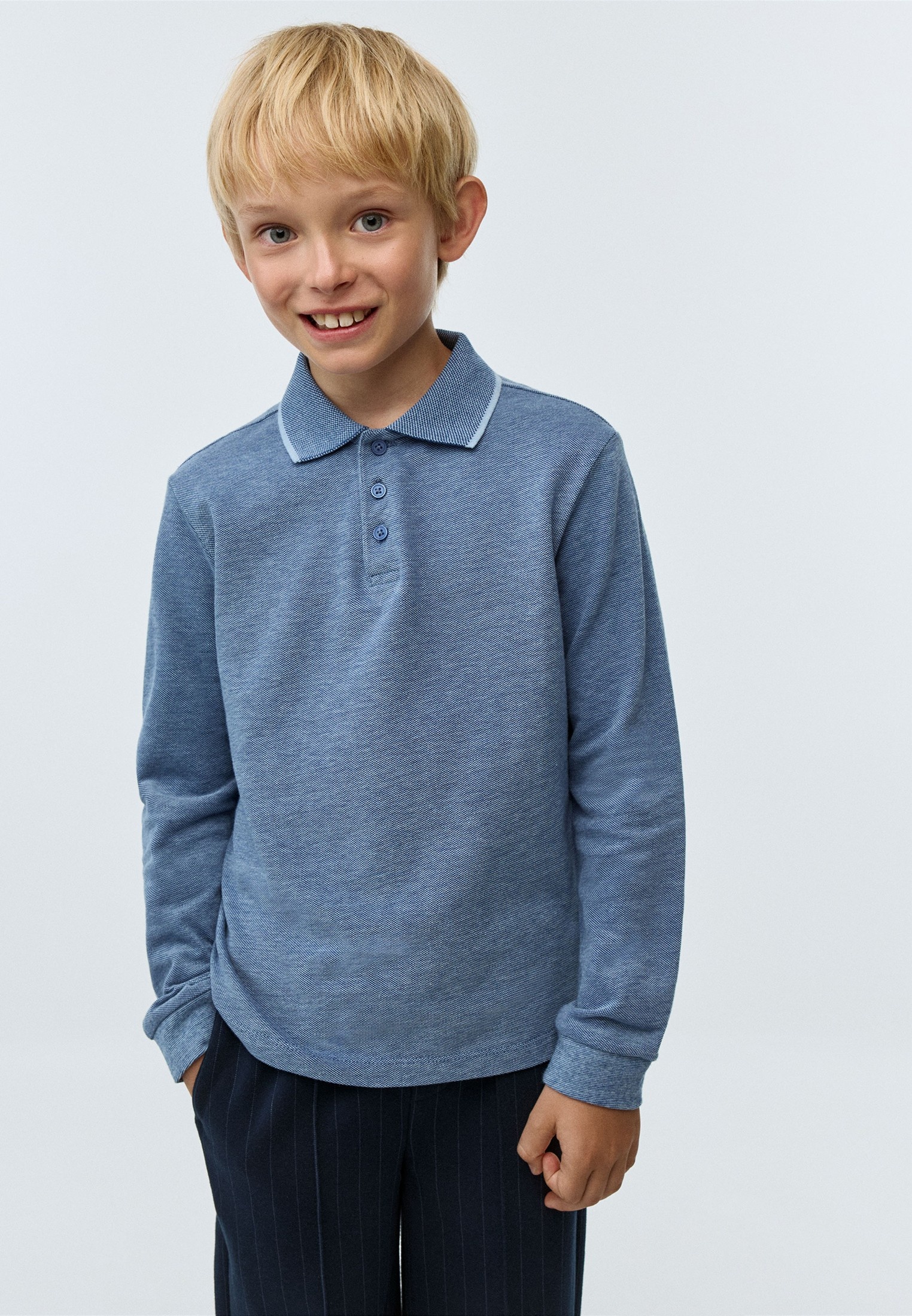 Поло Sela School collection, цвет: синий, MP002XB06XUG — купить в ...