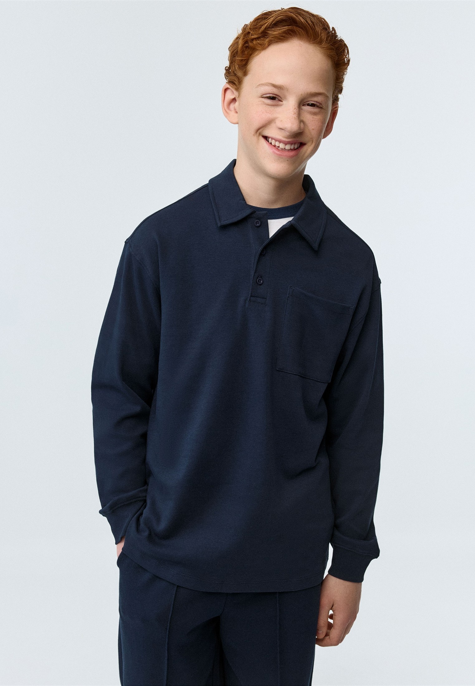 Поло Sela School collection, цвет: синий, MP002XB06YDG — купить в ...