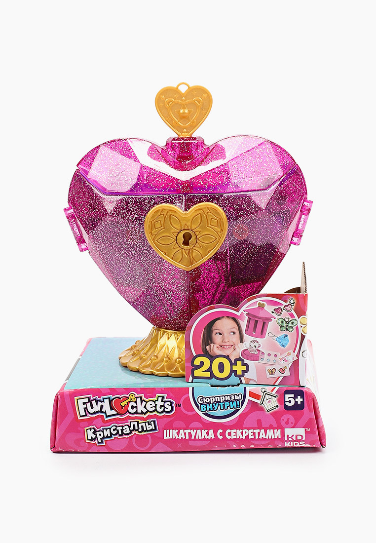 Набор игровой 1Toy Funlockets Кристаллы Шкатулка с секретами Сердце ...