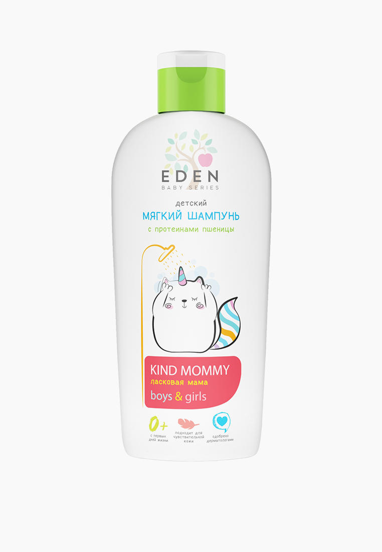 Шампунь Eden мягкий, с протеинами пшеницы, цвет: прозрачный ...