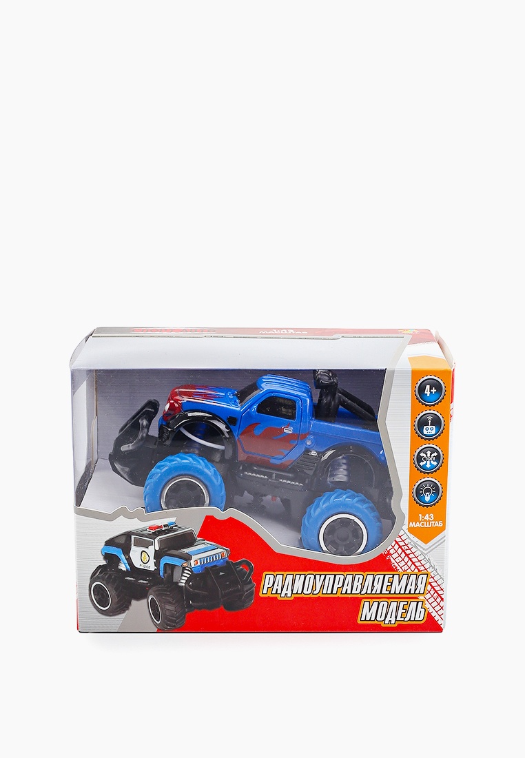 Игрушка радиоуправляемая 1Toy монстр трак, цвет: синий, MP002XC01PDF ...