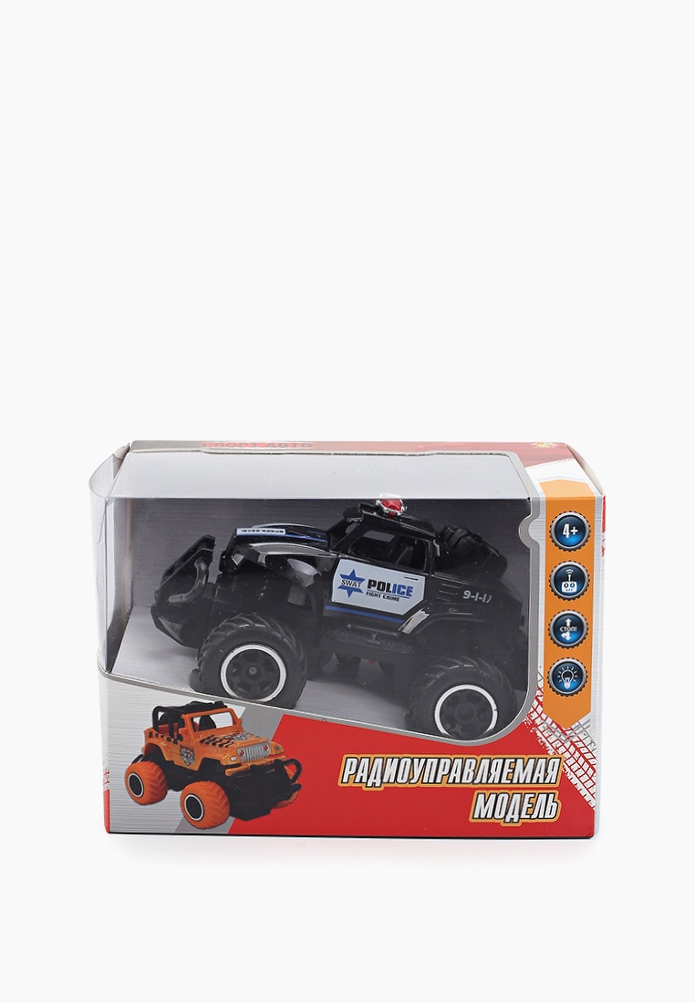 Игрушка радиоуправляемая 1Toy монстр трак, цвет: черный, MP002XC01PER ...