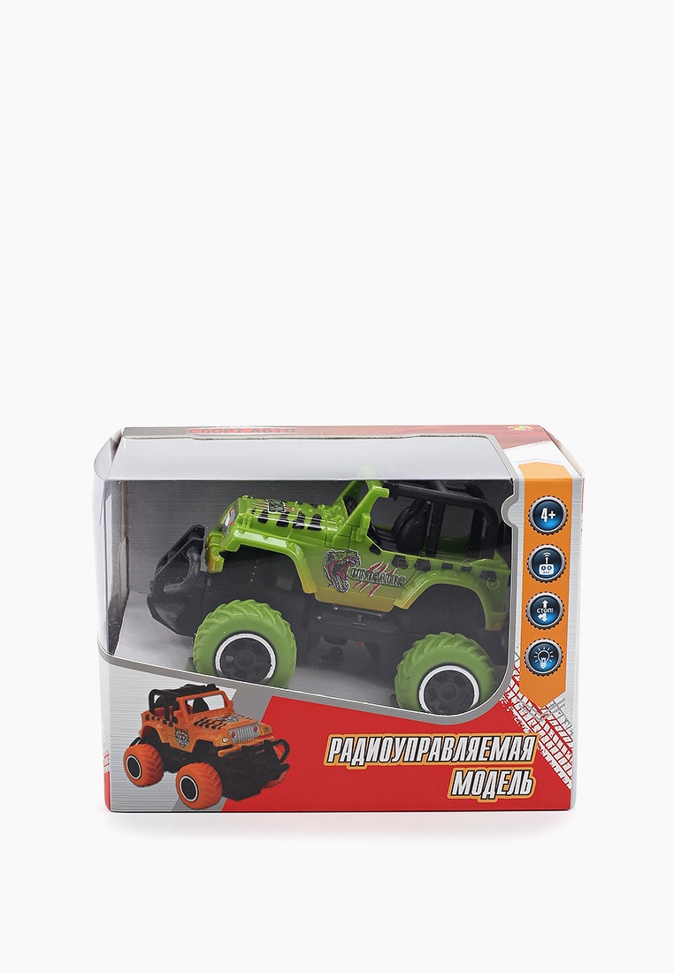 Игрушка радиоуправляемая 1Toy монстр трак, цвет: зеленый, MP002XC01PES ...