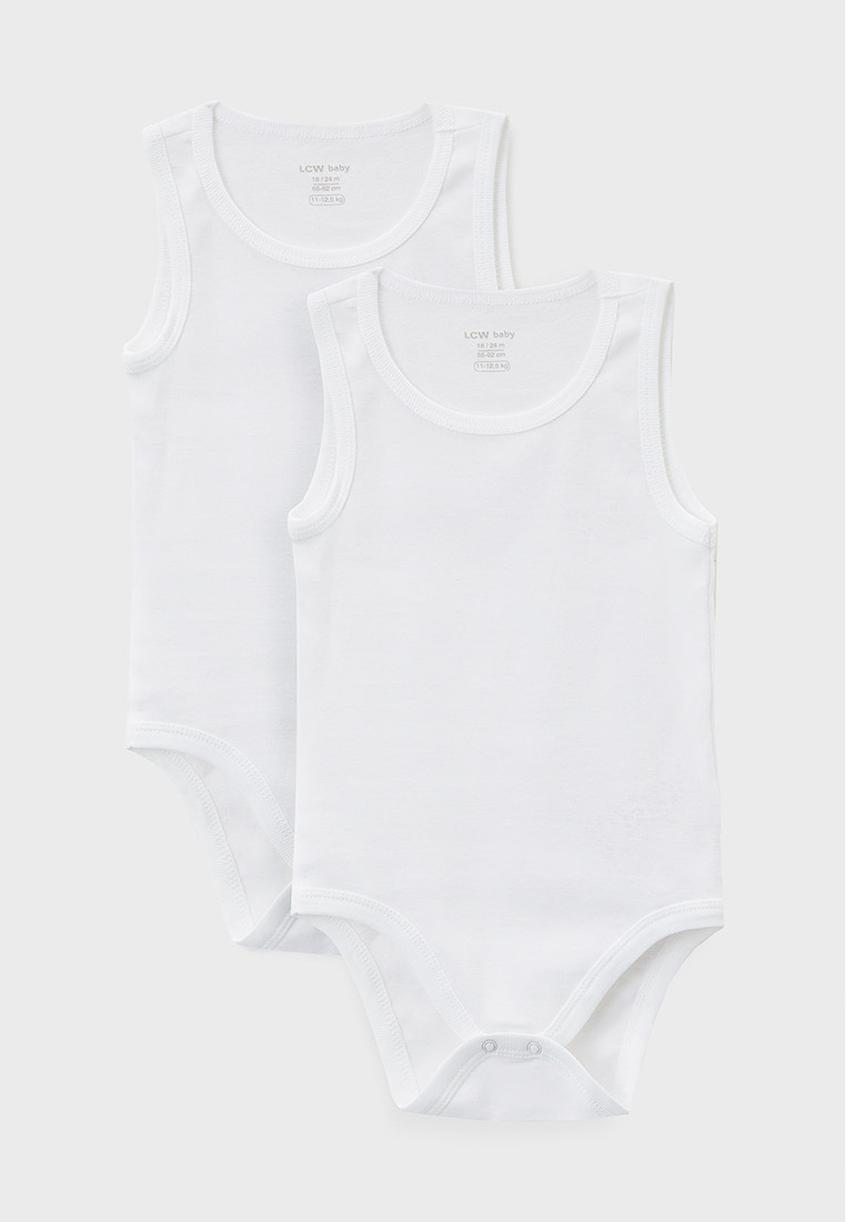 Боди 2 шт. LC Waikiki Baby, цвет: белый, MP002XG030ZL — купить в ...