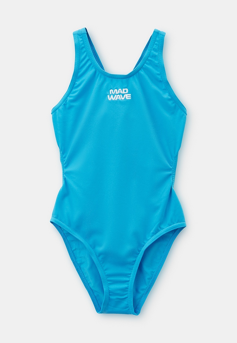 Купальник MadWave Lada lining junior PBT, цвет: голубой, MP002XG039KM ...