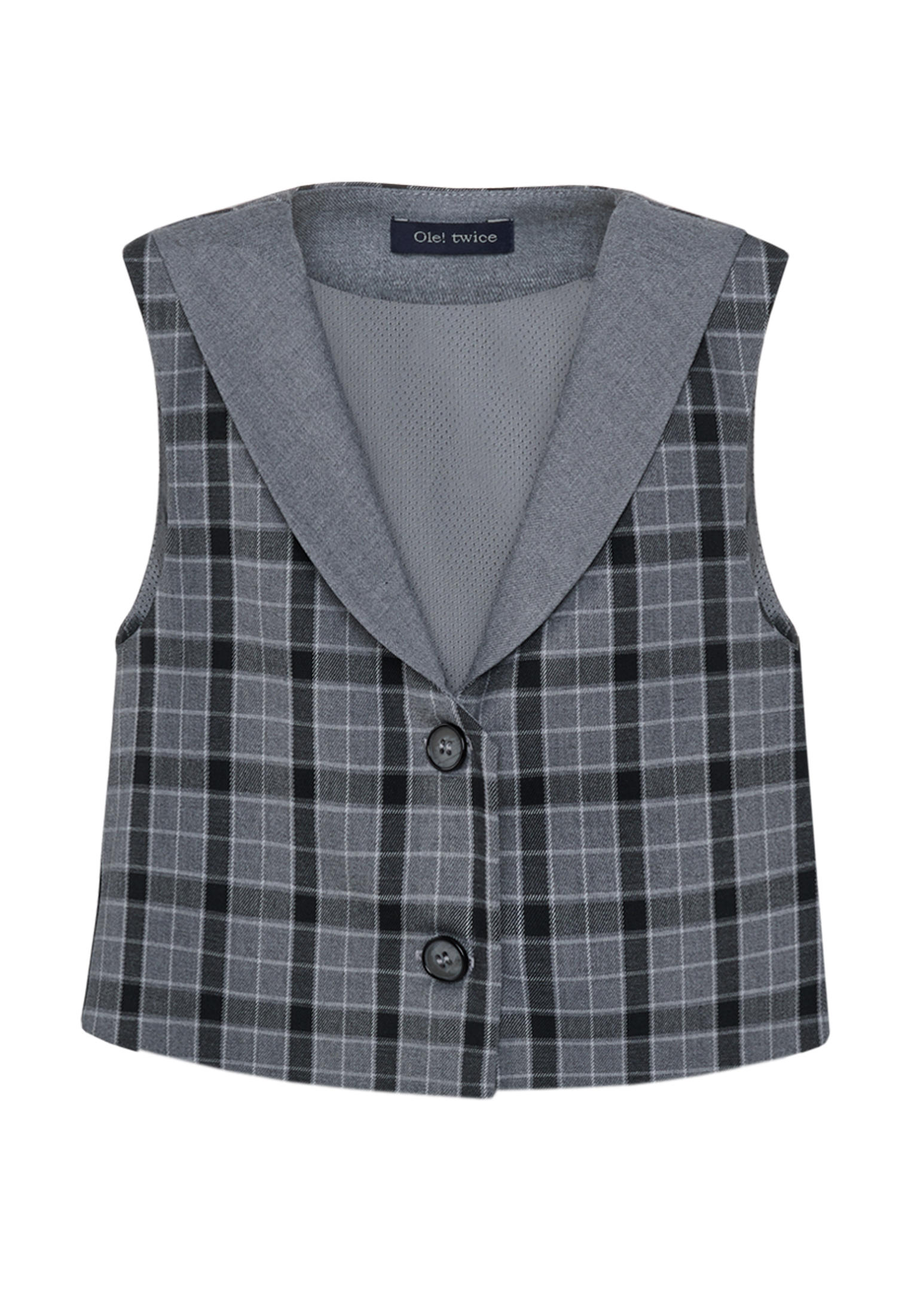 Жилет Oletwice школьный укороченный, цвет: серый, MP002XG03GBA — купить ...