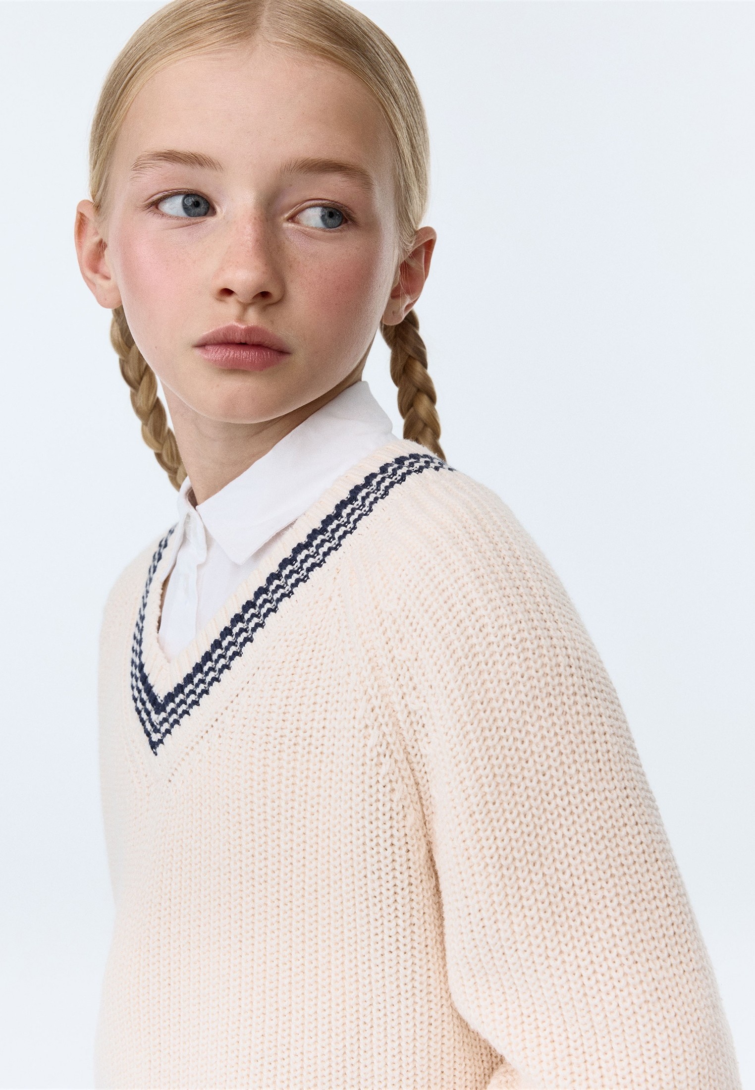 Пуловер Sela School collection, цвет: бежевый, MP002XG0443N — купить в ...