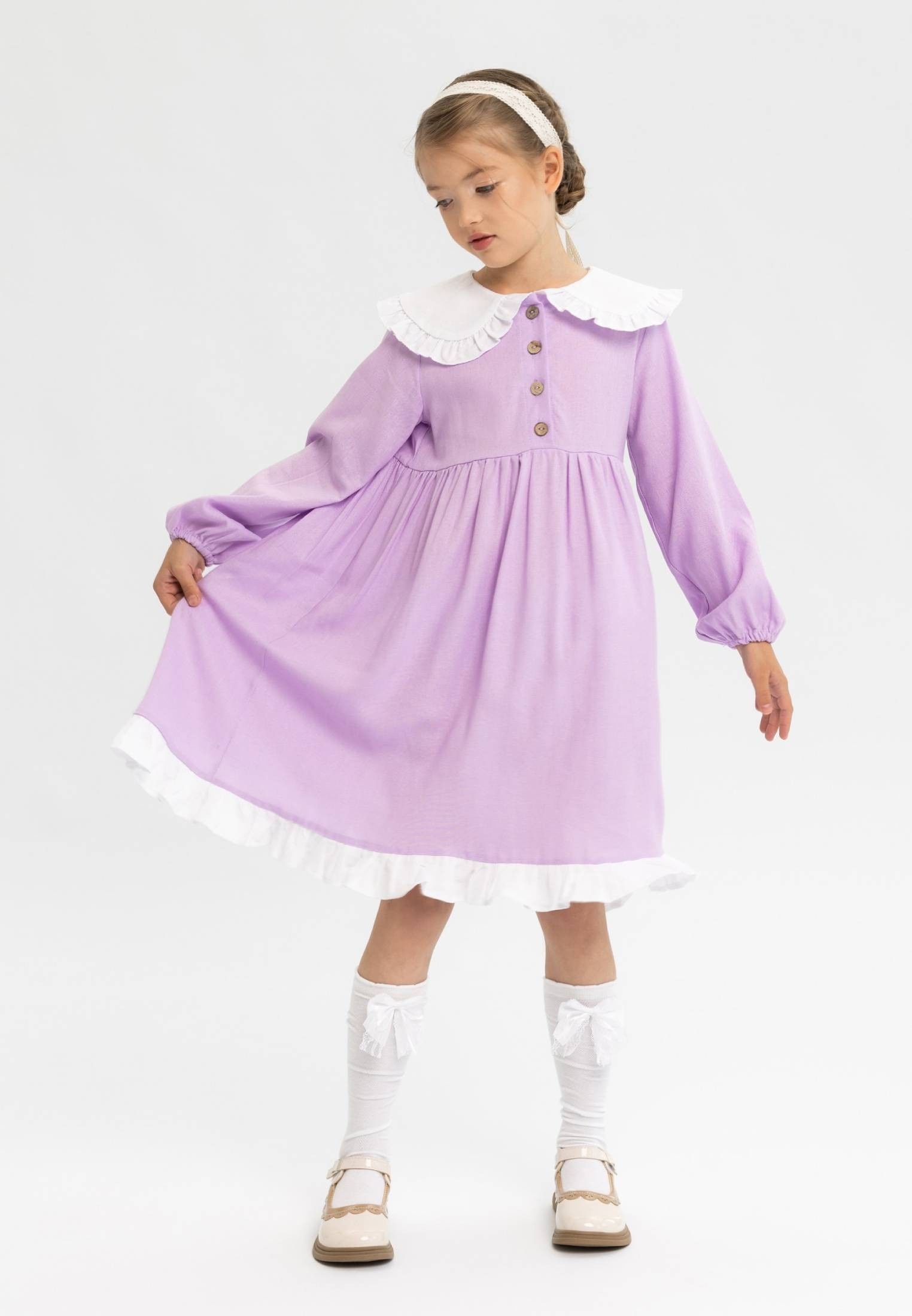 Платье Lelukids, цвет: фиолетовый, MP002XG044V8 — купить в интернет ...