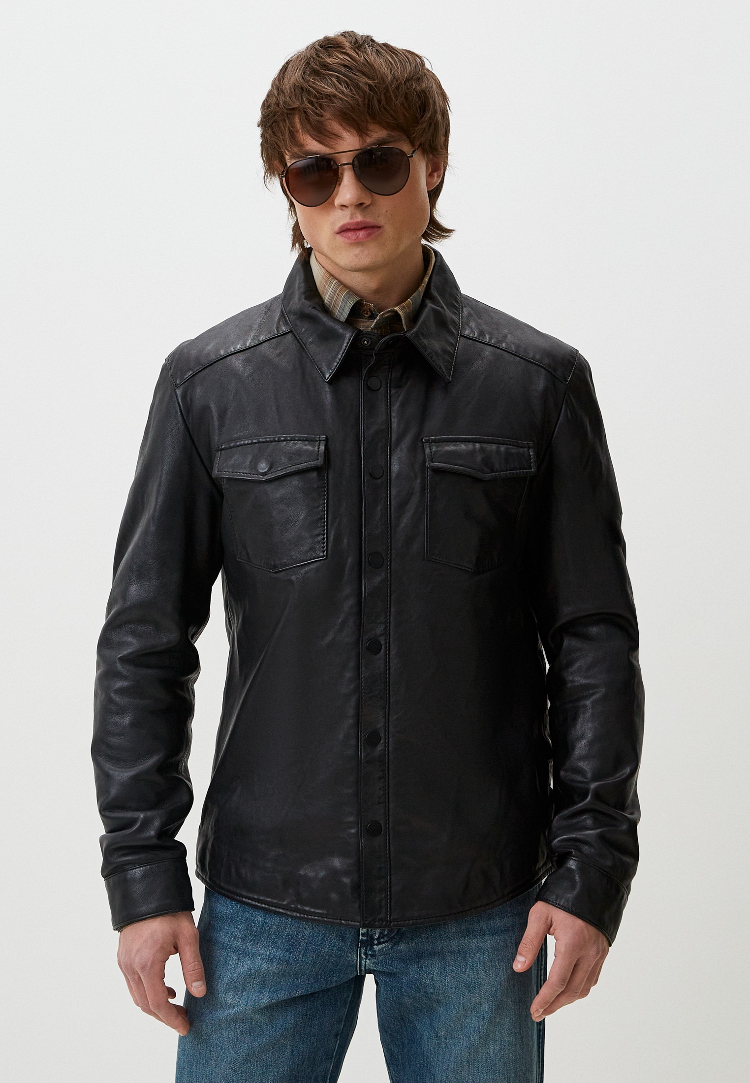 Куртка кожаная Urban Fashion for Men, цвет: черный, MP002XM003EK ...