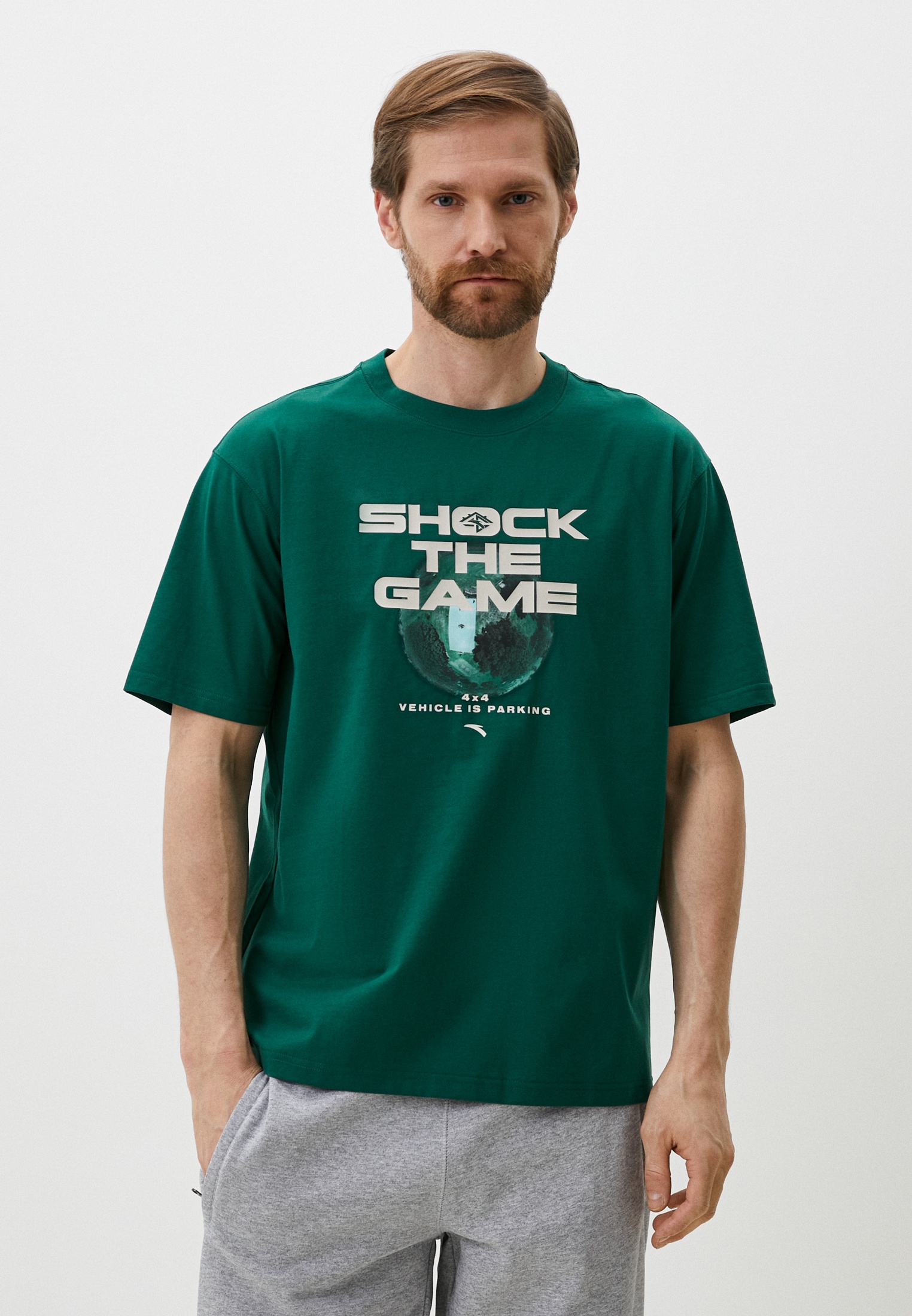 Футболка Anta STG, цвет: зеленый, MP002XM009EM — купить в интернет ...