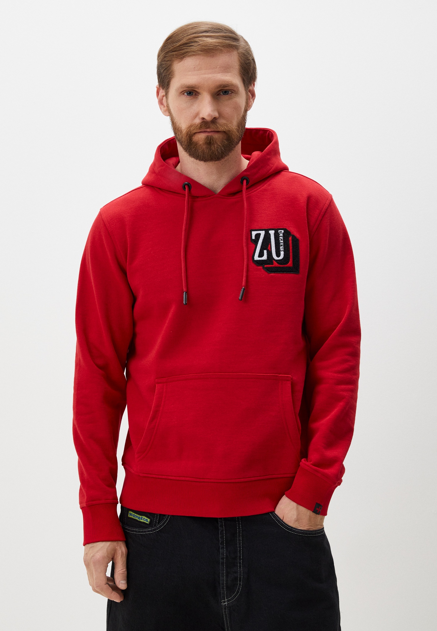 Худи ZU Elements, цвет: красный, MP002XM00BR7 — купить в интернет-магазине Lamoda