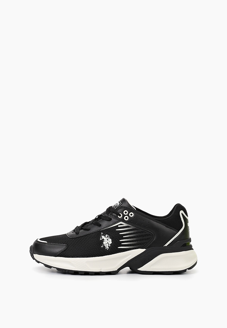 Кроссовки U.S. Polo Assn. Полнота F (6), цвет: черный, MP002XM00BXZ ...