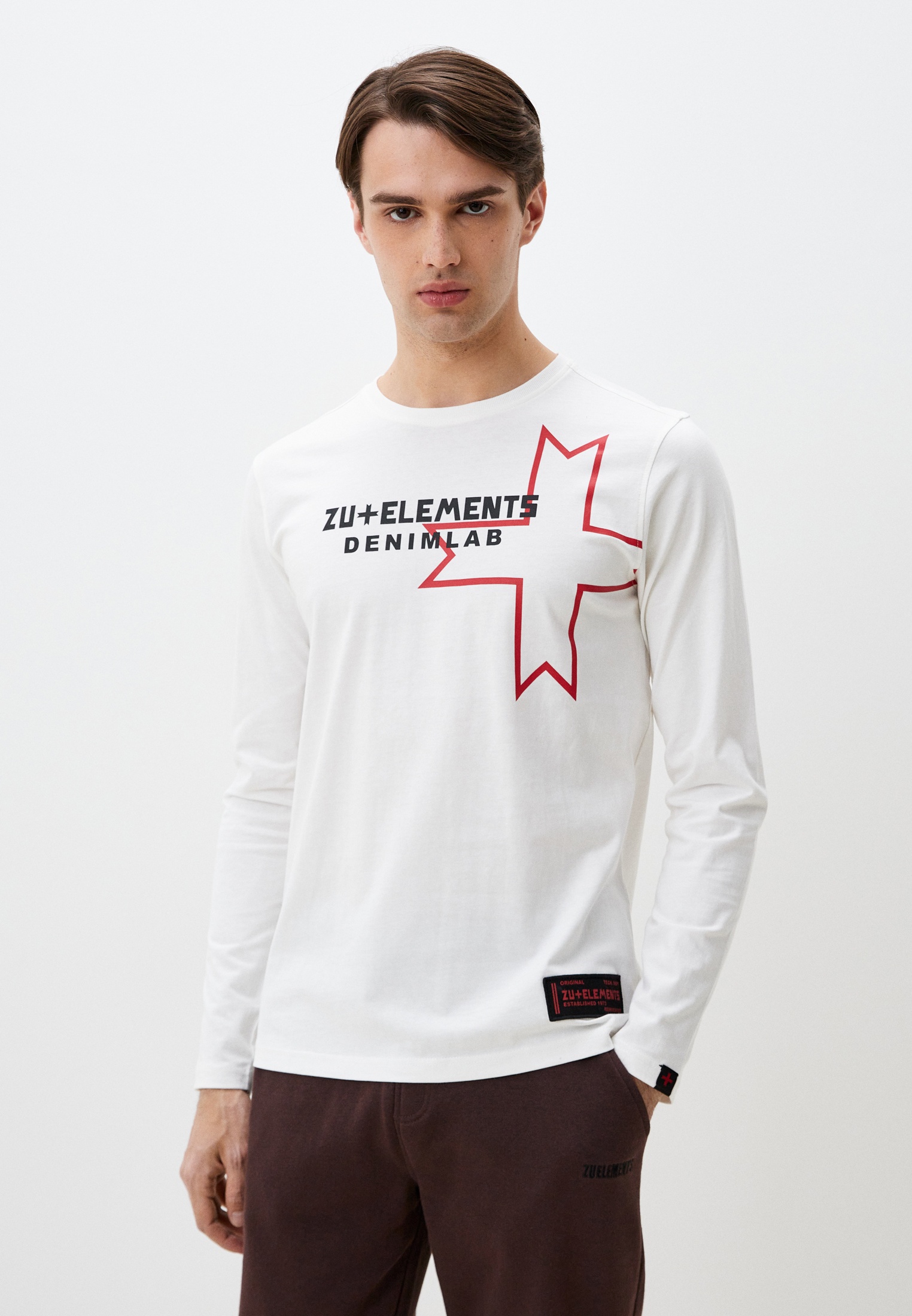 Лонгслив ZU Elements, цвет: белый, MP002XM00C9Q — купить в интернет-магазине Lamoda