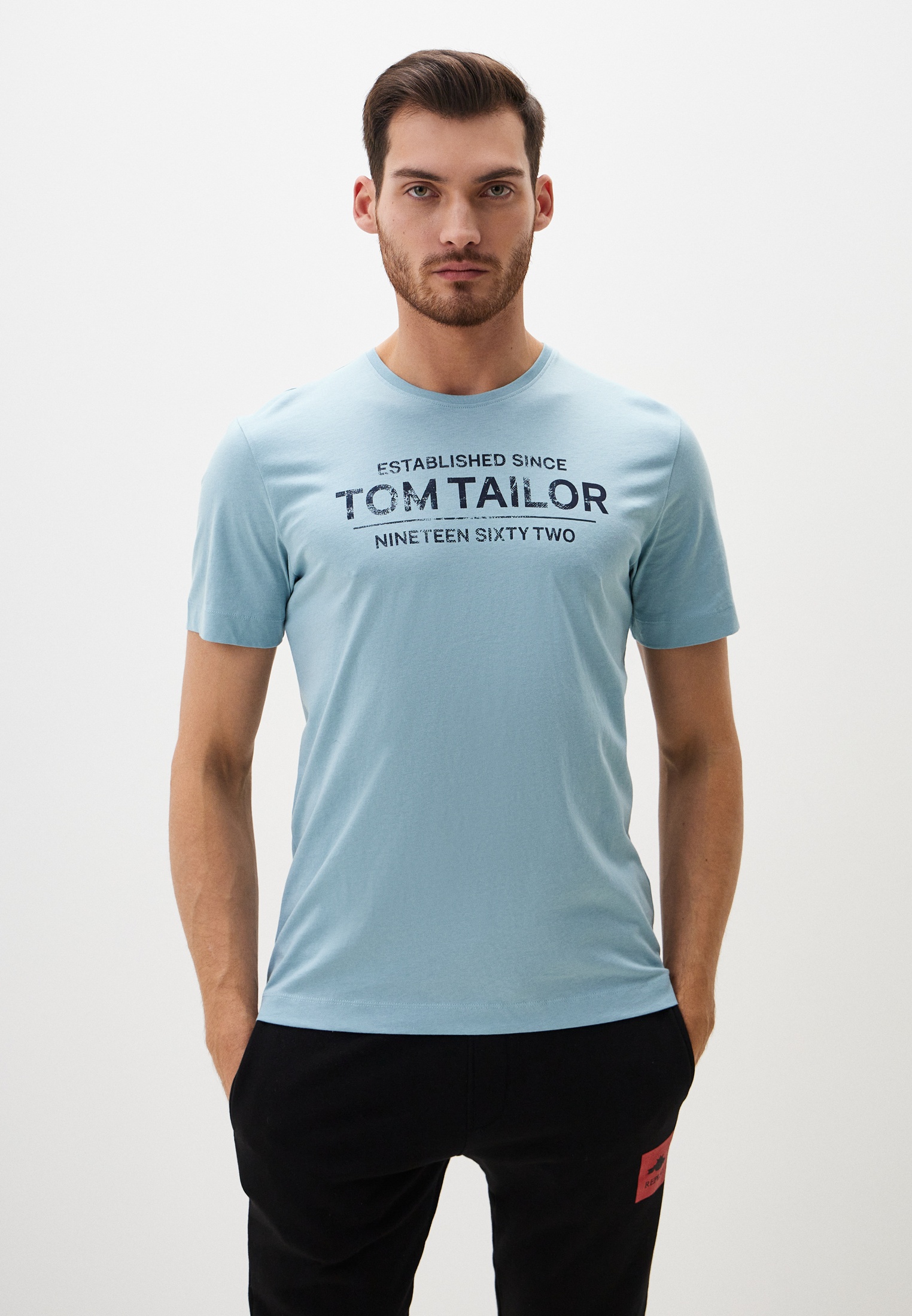 Футболка Tom Tailor, цвет: голубой, MP002XM00I16 — купить в интернет ...