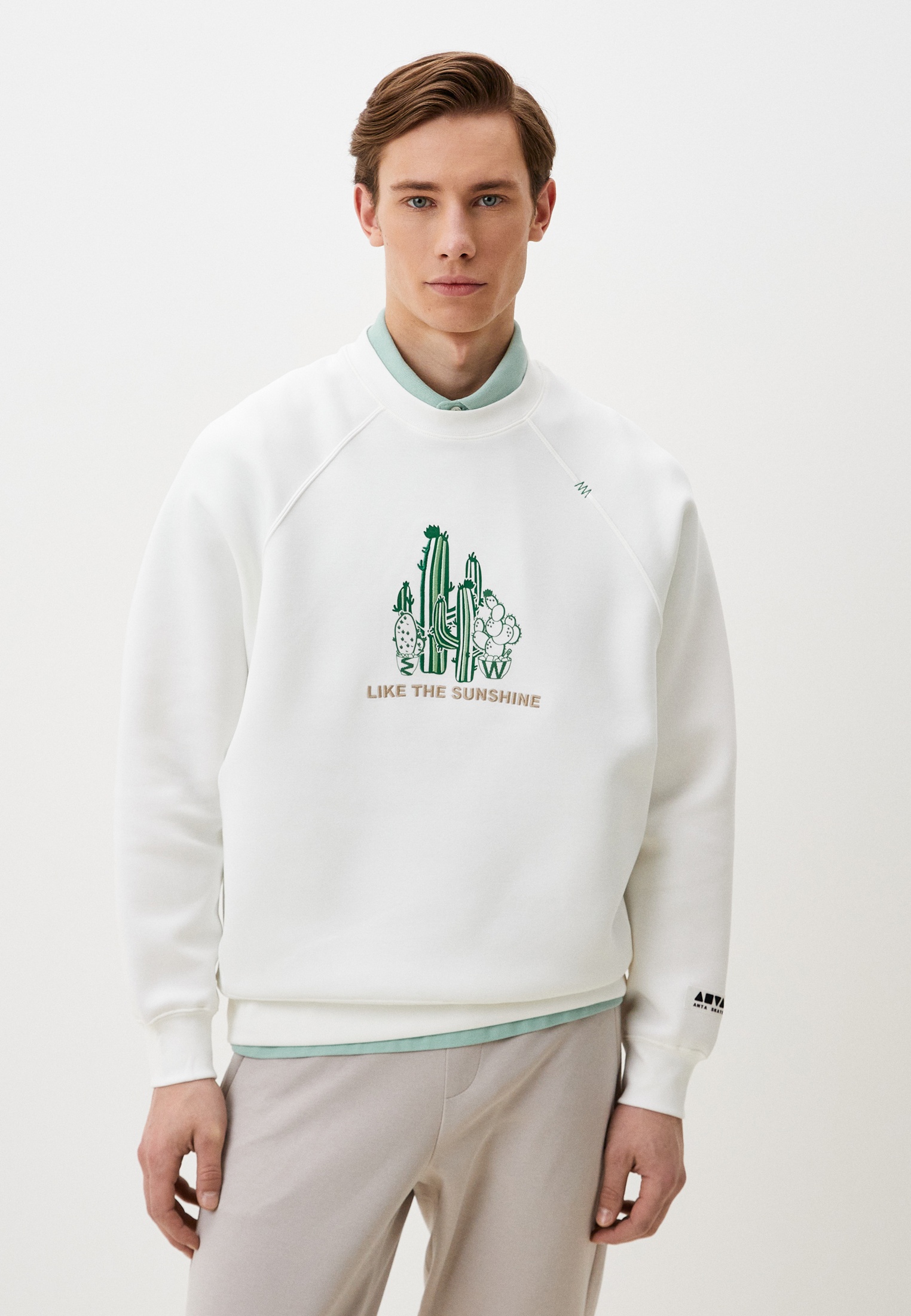 Свитшот Anta Skate Culture A-STRETCHY SHAPE, цвет: белый, MP002XM00LCH ...