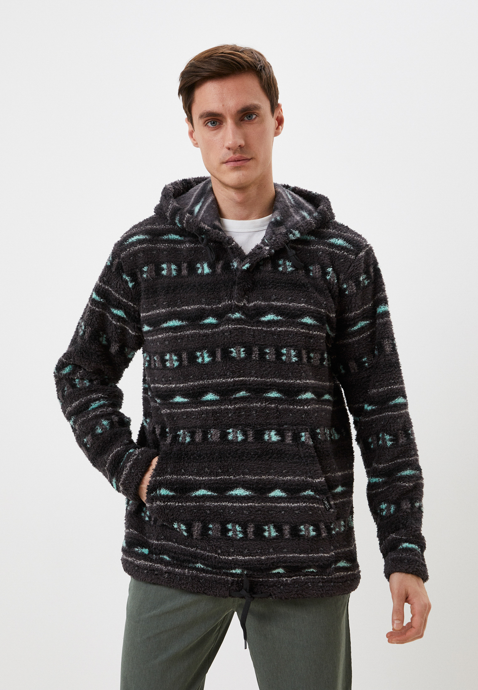 Худи Rip Curl SOLID ROCK POLAR FLEECE, цвет: серый, MP002XM081QD ...