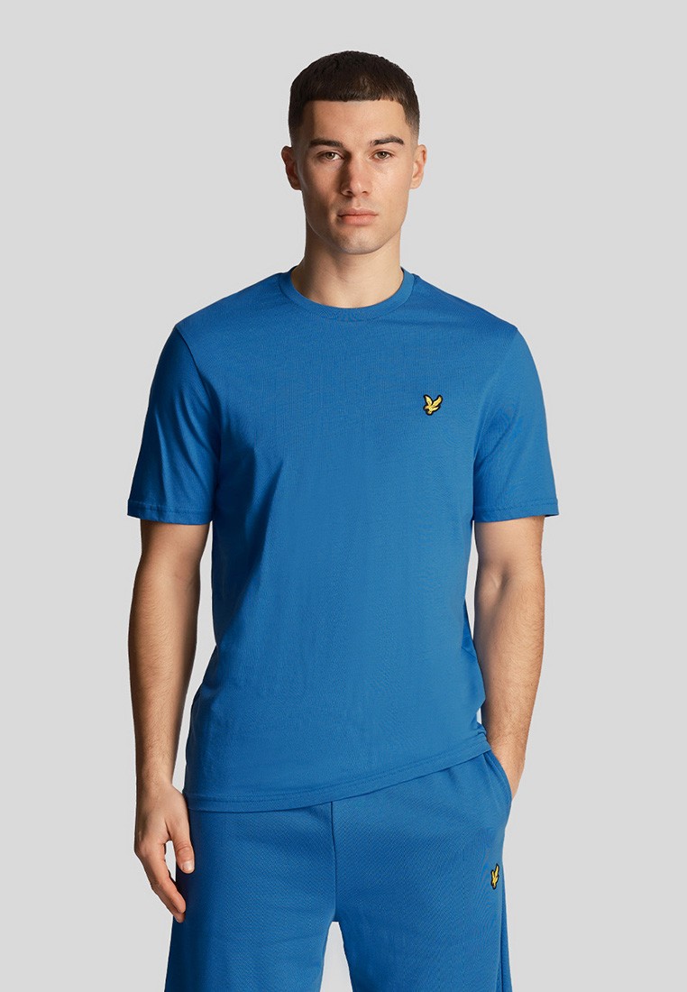 Футболка Lyle & Scott Plain T-shirt, цвет: голубой, MP002XM082G4 ...