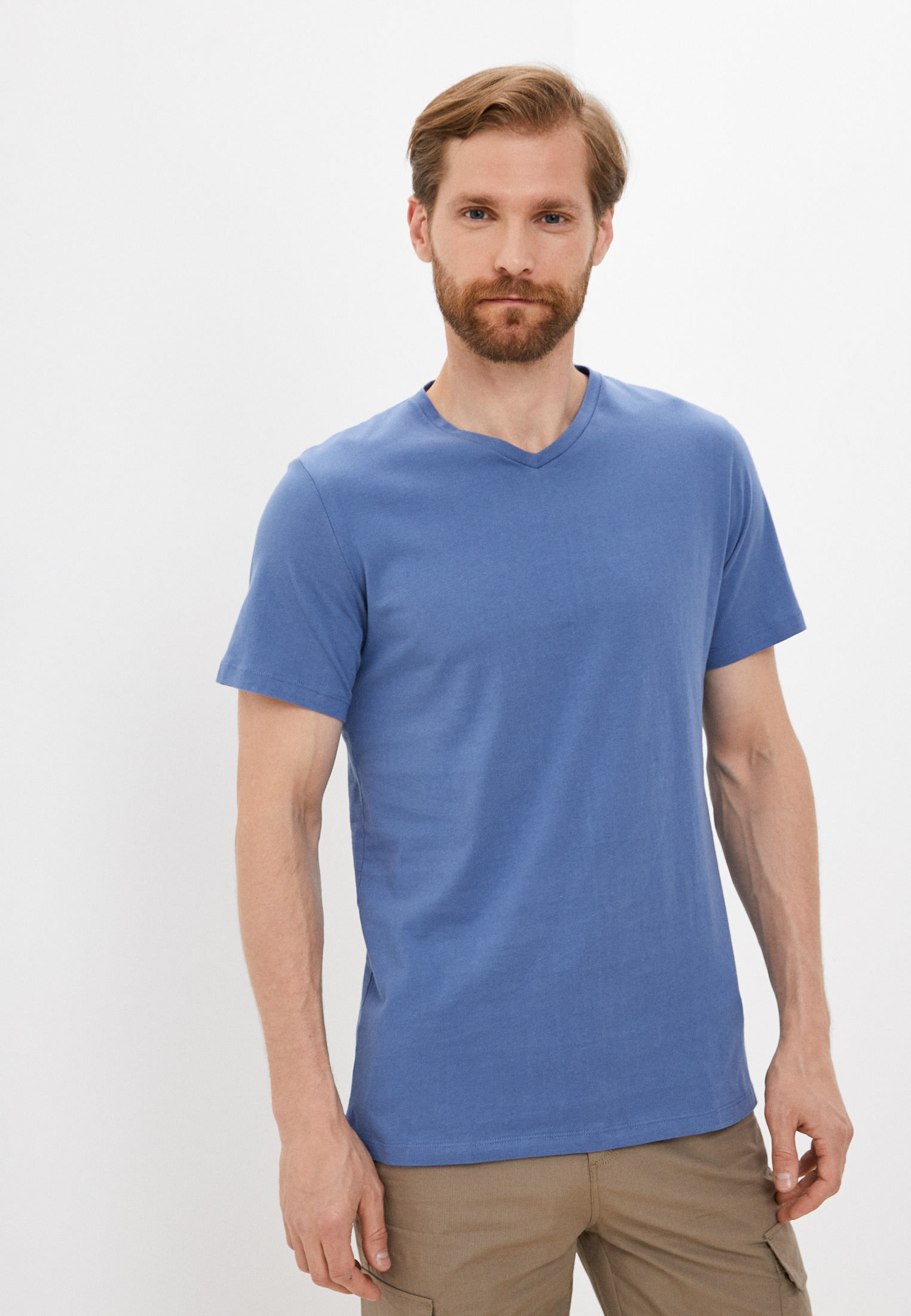 Футболка Baon REGULAR FIT, цвет: синий, MP002XM08CA8 — купить в ...