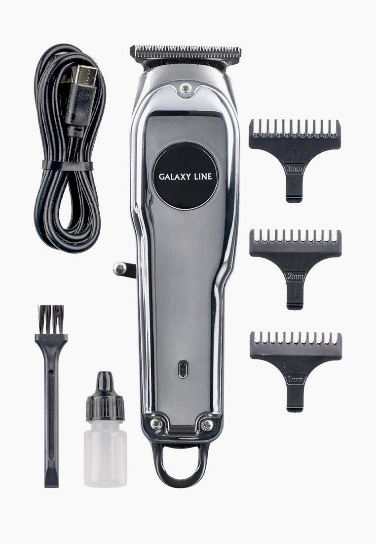 Машинка для стрижки и бритья Galaxy Line GL4164, цвет: серебряный ...