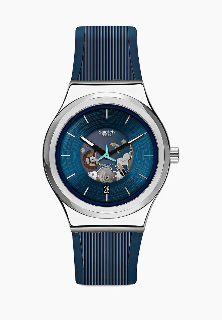 Часы Swatch BLURANG (YIS430), цвет: синий, MP002XM08E6L — купить в ...