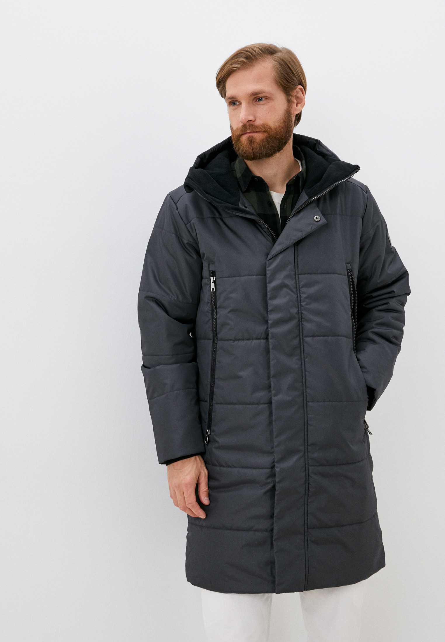 Пуховик Xaska, цвет: серый, MP002XM08JP5 — купить в интернет-магазине ...