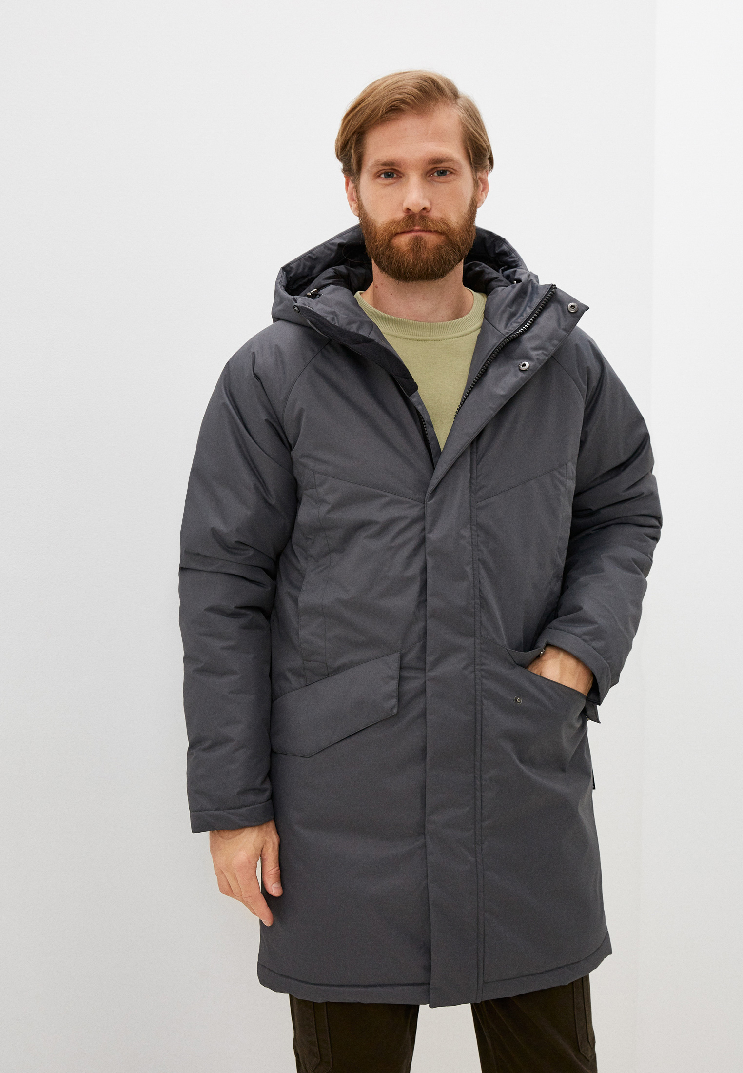 Парка Xaska, цвет: серый, MP002XM08JP8 — купить в интернет-магазине Lamoda