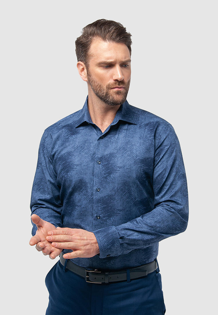 Рубашка Kanzler Slim fit, цвет: синий, MP002XM0AZ1Z — купить в интернет ...