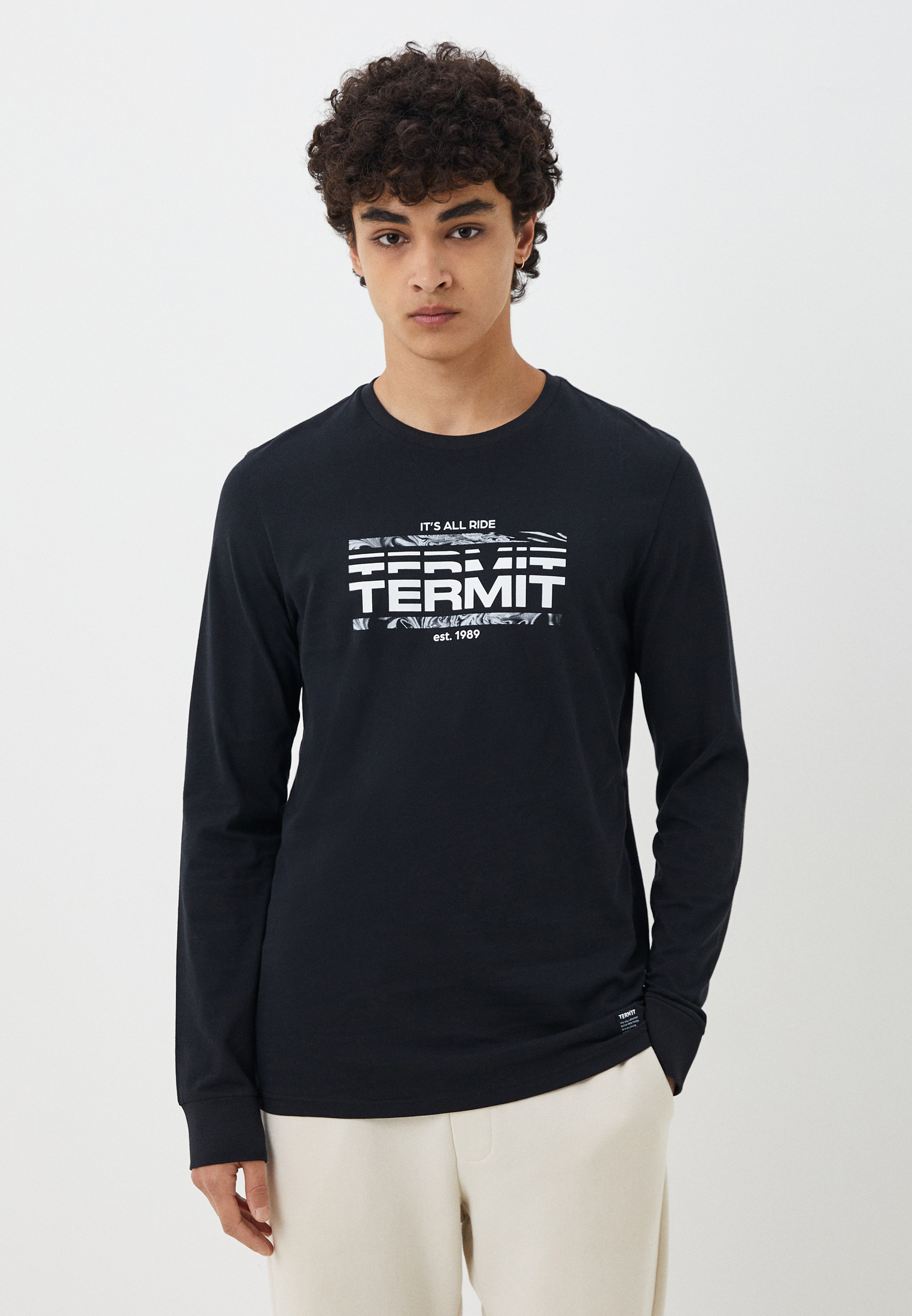 Лонгслив Termit, цвет: черный, MP002XM0AZS2 — купить в интернет-магазине Lamoda