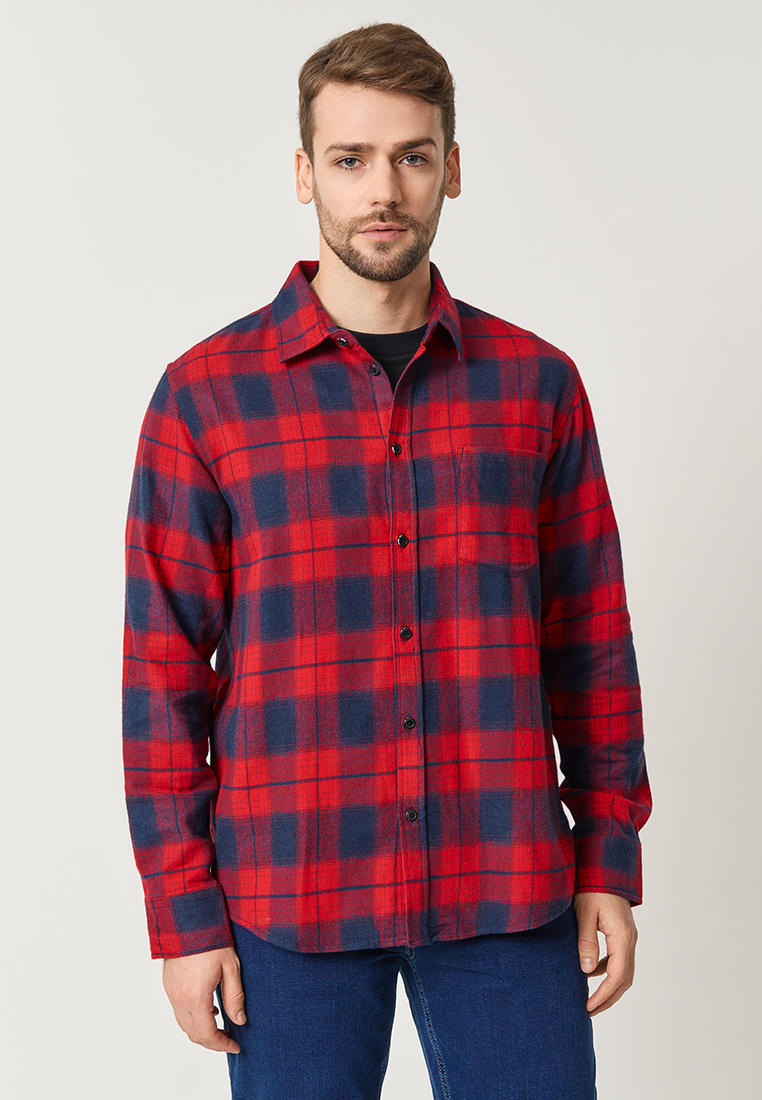 Рубашка Baon, цвет: красный, MP002XM0B3WW — купить в интернет-магазине ...