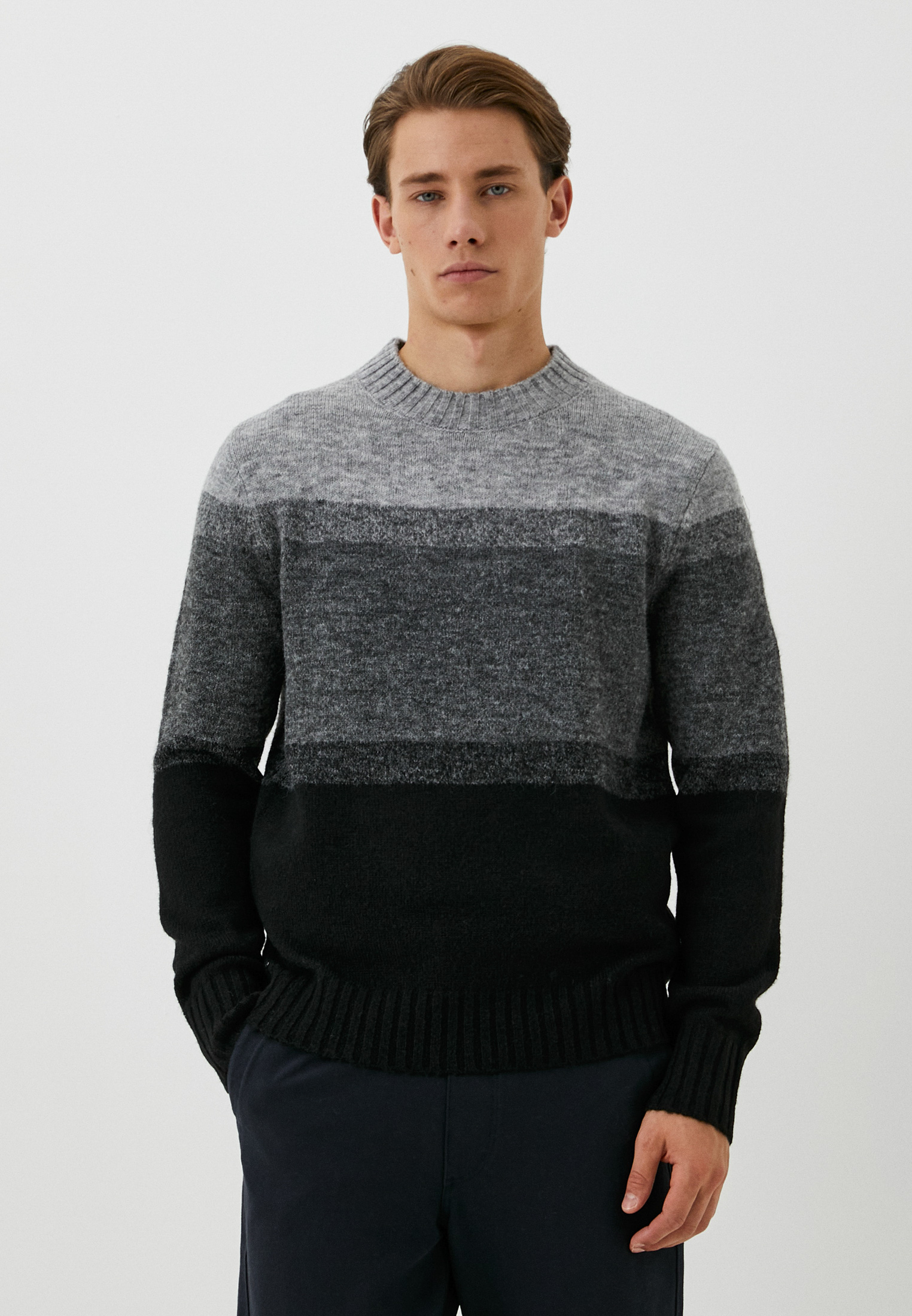 Джемпер Zrn Man, цвет: серый, MP002XM0B4AV — купить в интернет-магазине Lamoda