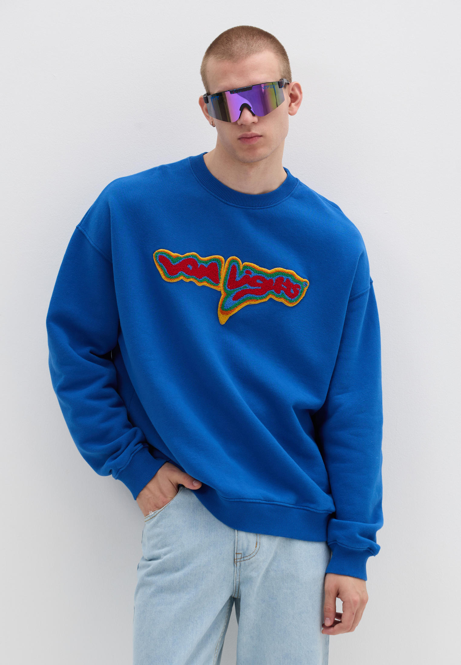 Свитшот Low Lights Lamoda Exclusive, цвет: синий, MP002XM0B7T4 — купить ...