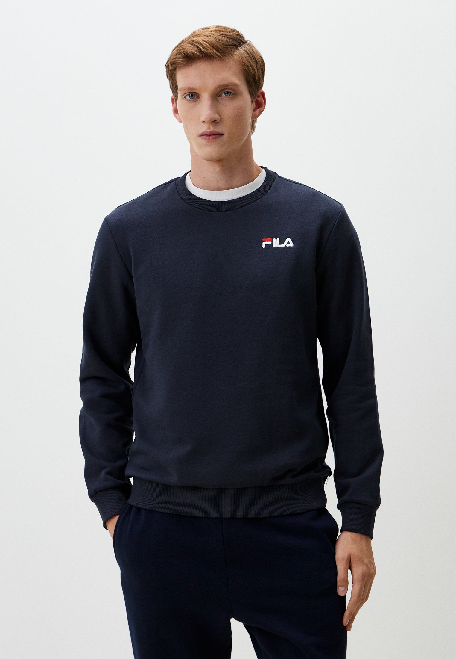 Свитшот Fila, цвет: синий, MP002XM0BC8R — купить в интернет-магазине Lamoda