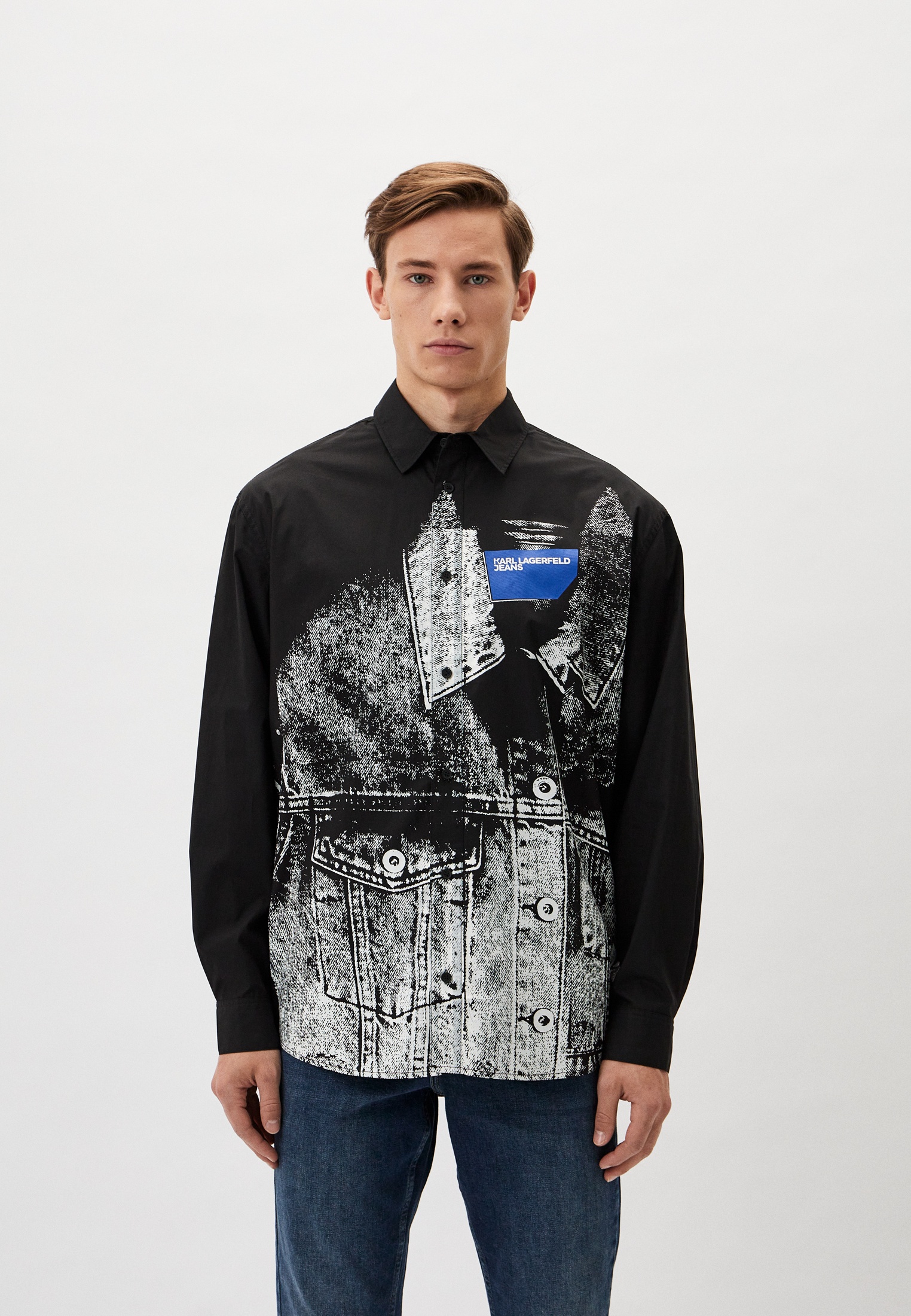 Рубашка Karl Lagerfeld Jeans Lamoda Exclusive, цвет: черный ...