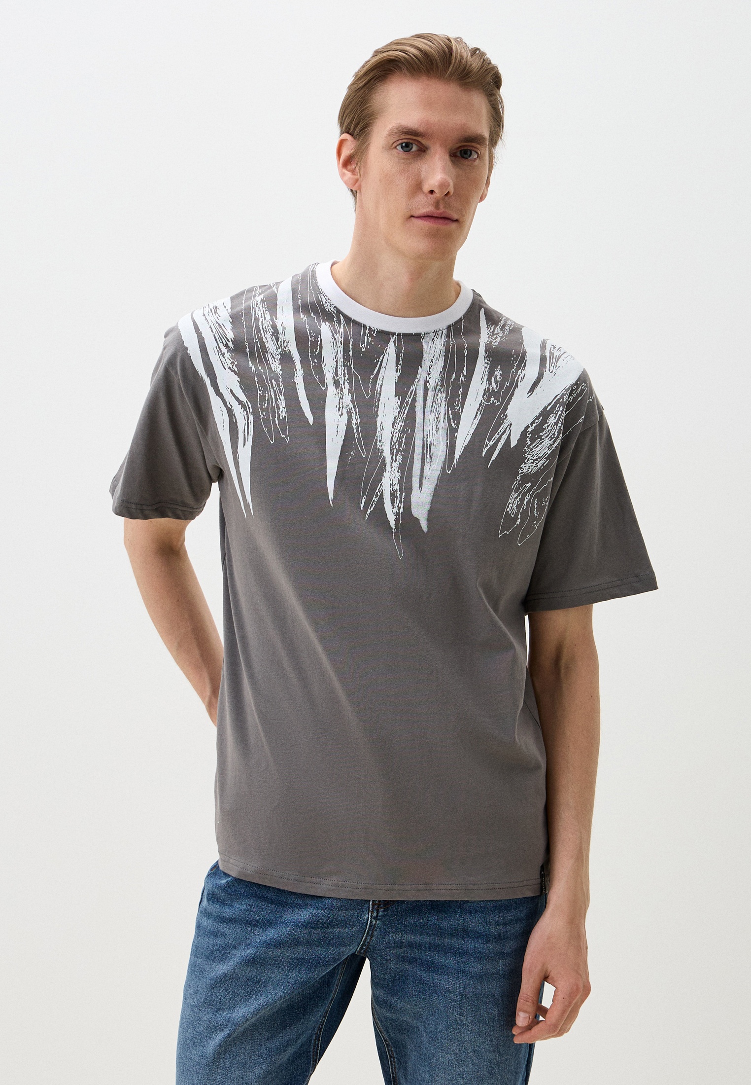 Футболка T-Rone OVERSIZE, цвет: серый, MP002XM0CNLP — купить в интернет ...