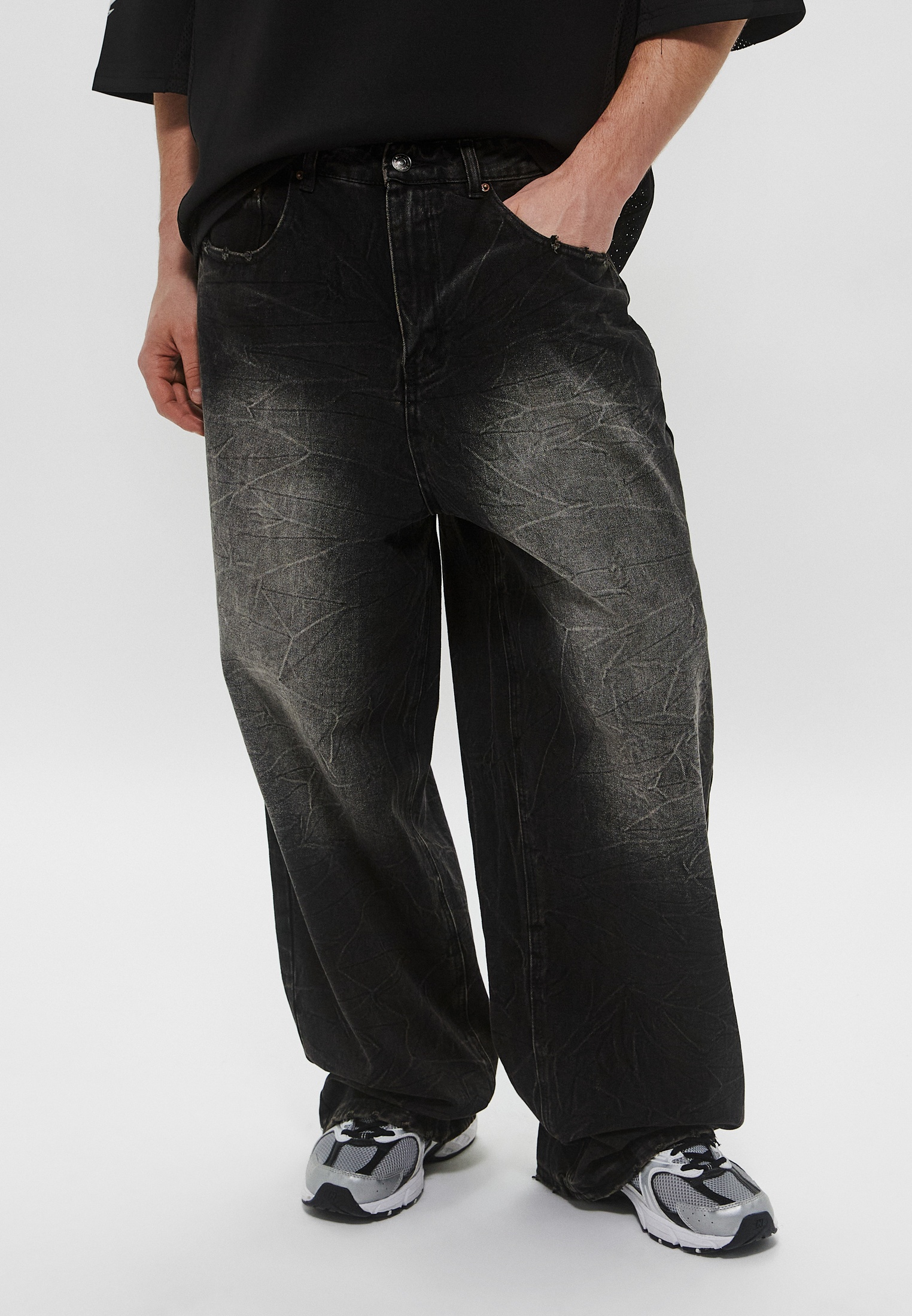 Джинсы Befree WIDE, цвет: серый, MP002XM0CNNS — купить в интернет ...